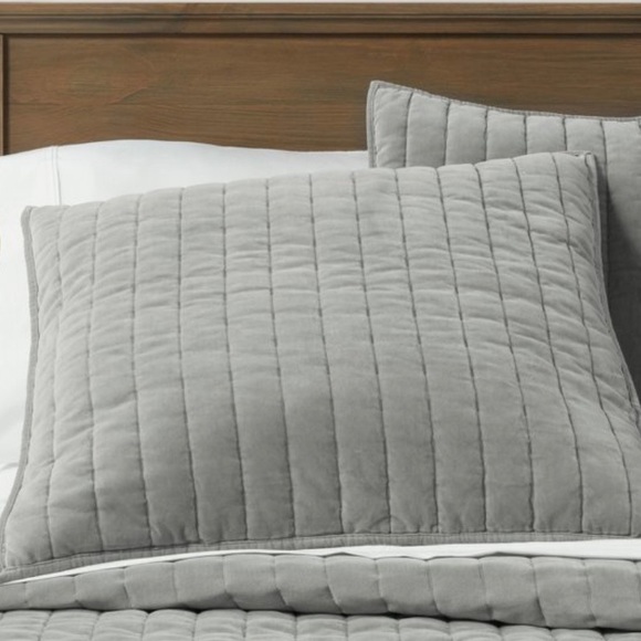 Threshold | Bedding | New Euro Channel Stitch Velvet Quiltsham ...